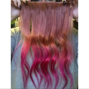 Hair | Custom Color Pink Hair Extension | Poshmark